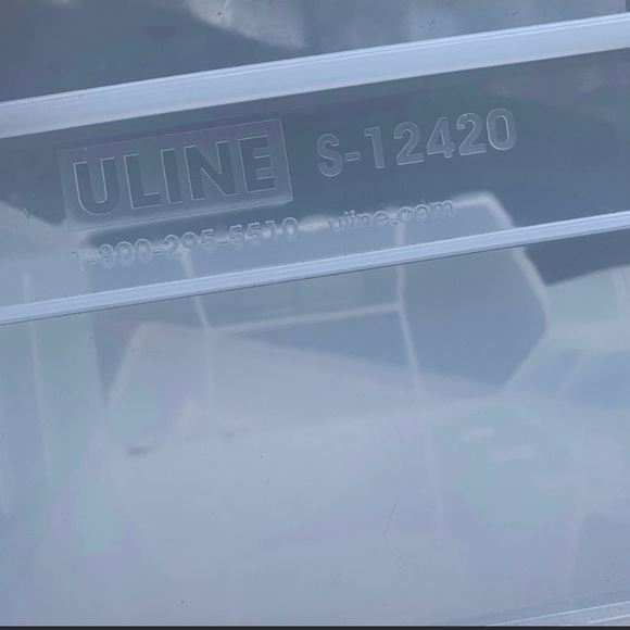 uline | Storage & Organization | Uline Stackable Bin Clear | Poshmark